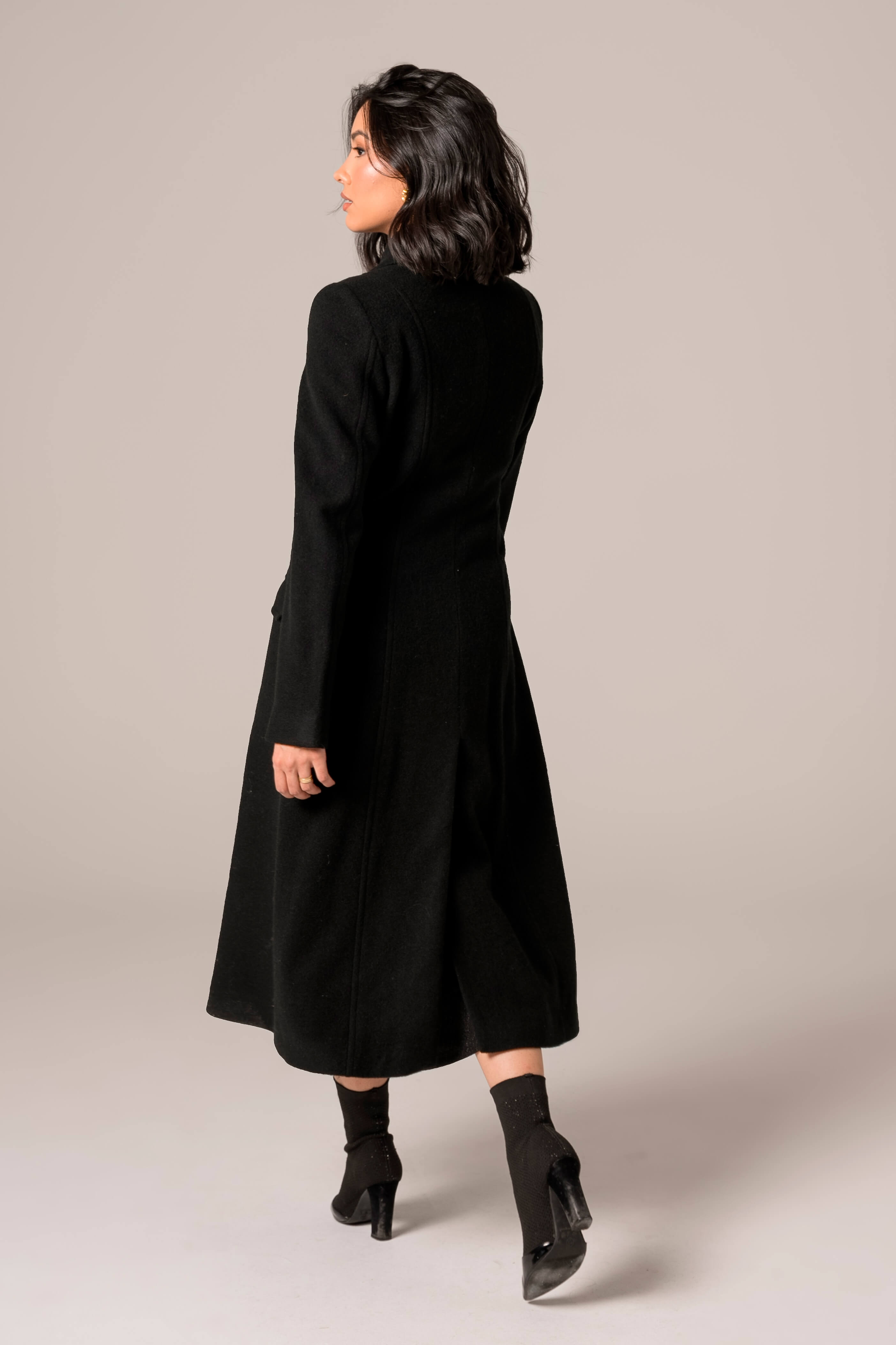 Sobretudo feminino transpassado - Belfast